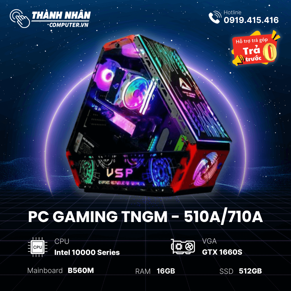 PC Gaming Intel Core (Intel Core i5 10400F - Ram 8GB - SSD 256GB)